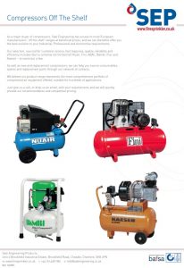 Off The Shelf Compressors data sheet - Sale Engineering Products Ltd